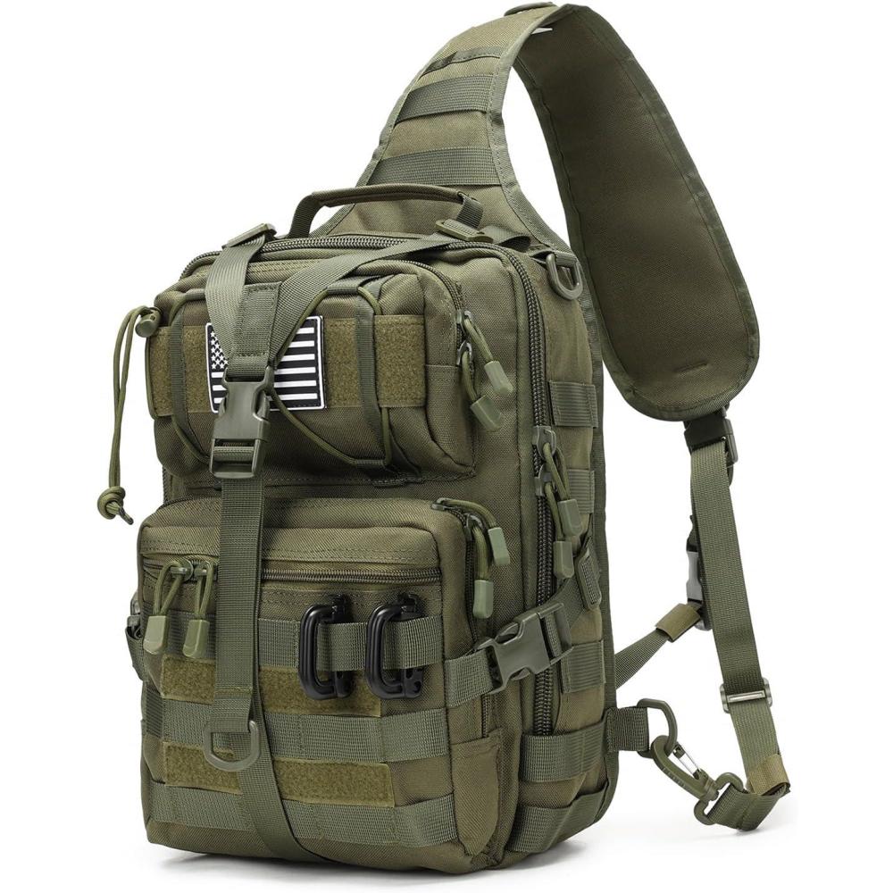 Tactical Sling Bag Backpack Military Rover Shoulder Sling Pack EDC ...